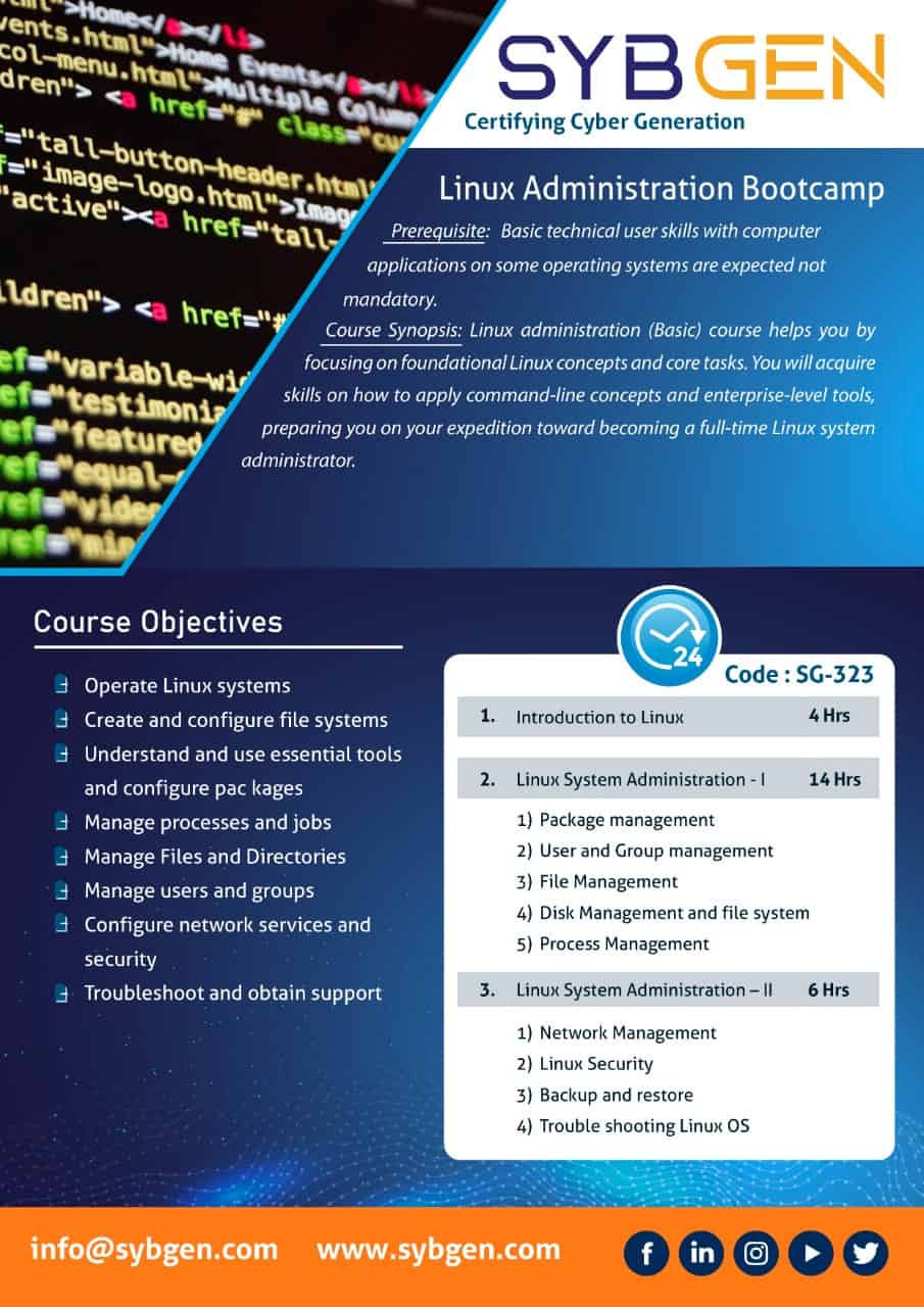 Linux Administration - SYBGEN